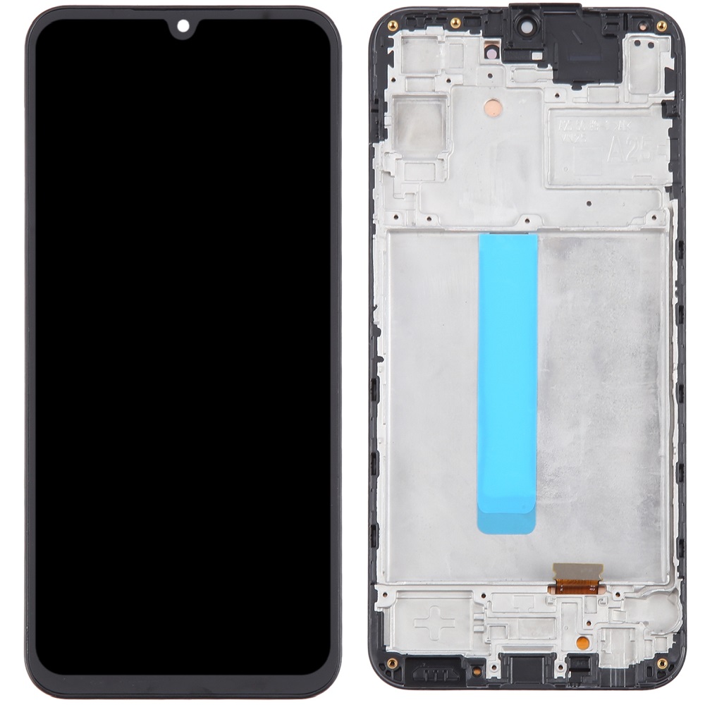 Дисплей (екран) Samsung A256 Galaxy A25 чорний, OLED (Small LCD), з ...