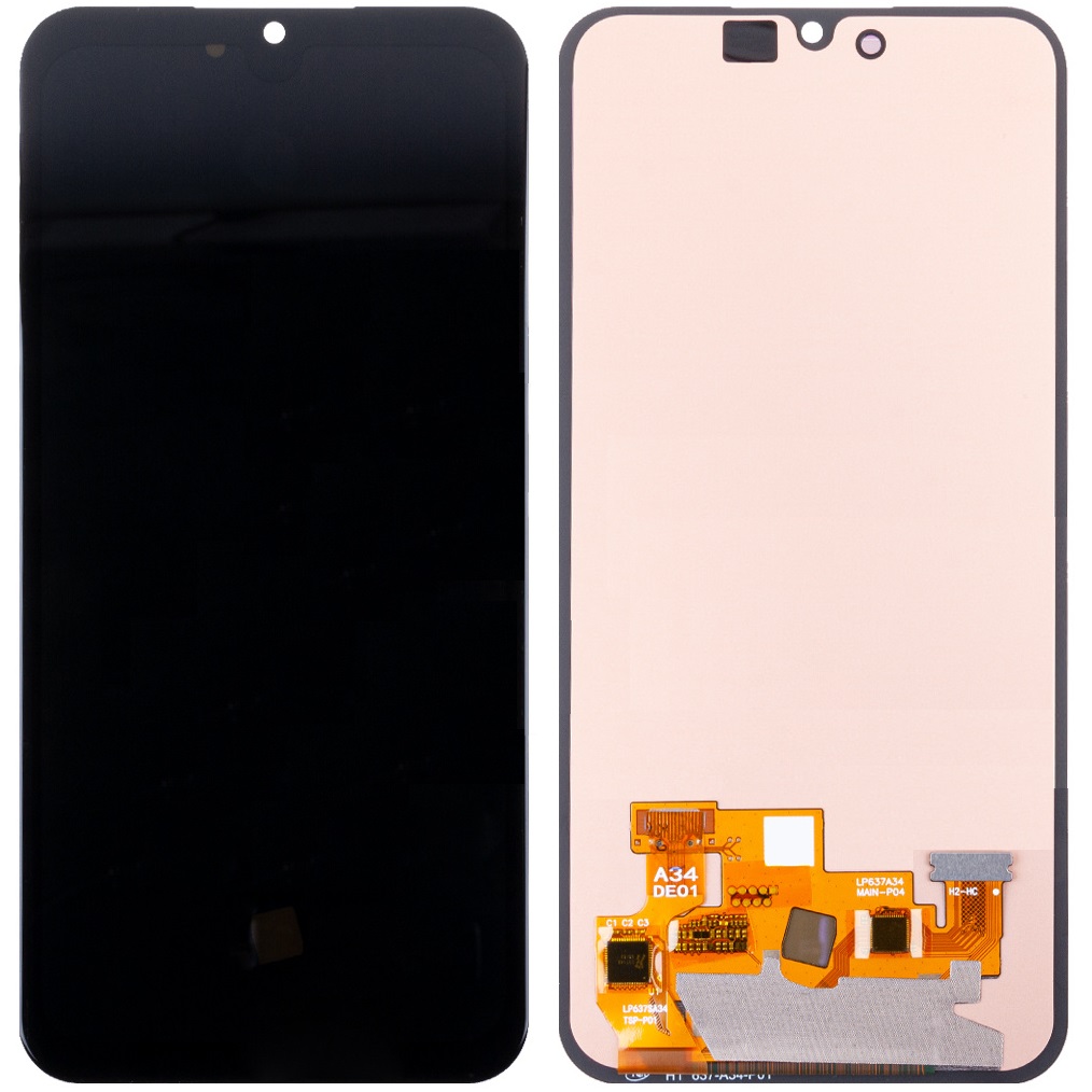 Дисплей Samsung A346 Galaxy A34 черный, OLED (Small LCD) купить по ...